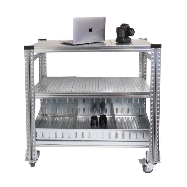 Metalsistem Unishelf Trolley (100x40x100cm) , Galvanized Steel ...