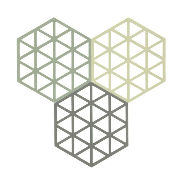 Zone Denmark Triangles coaster set, grass/mint/liquid - HOMELESS.hk