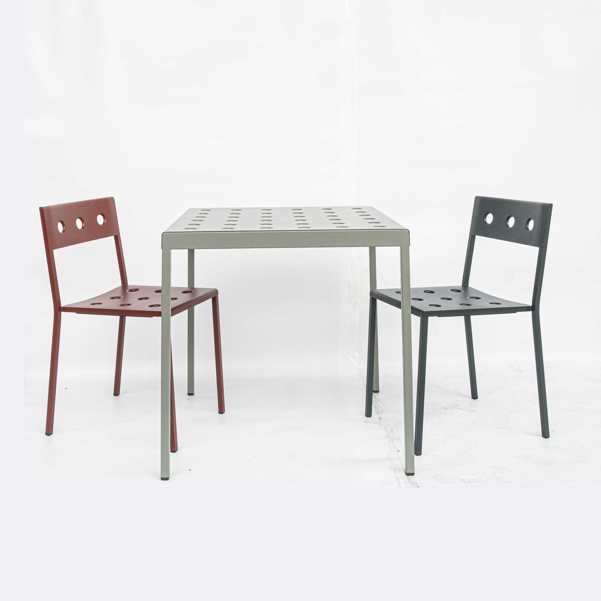 Hay Rebar Rectangular Side Table, Black Marble (L75xW44 cm) | HOMELESS.hk