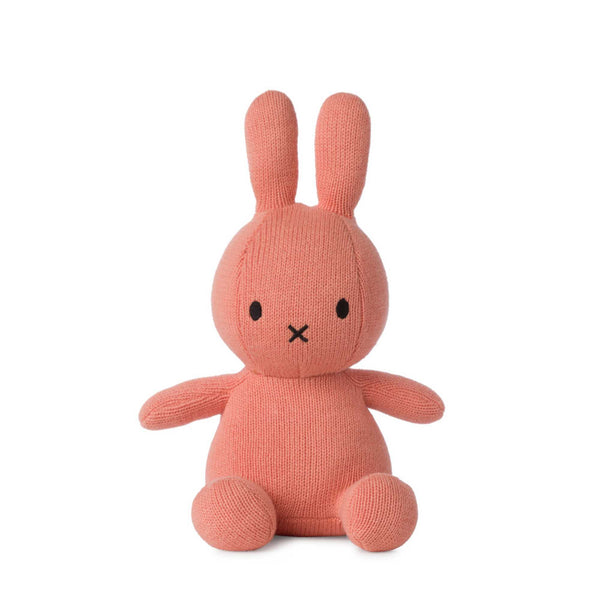 Miffy Sitting soft toy 23cm, Organic cotton peachy punk - HOMELESS.hk