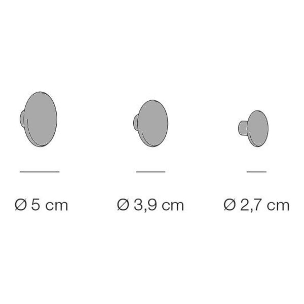 Muuto Dots Metal Set-of-5, Aluminium - HOMELESS.hk