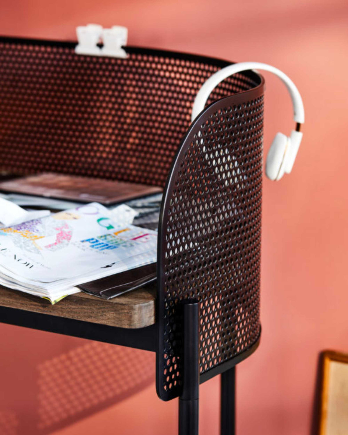 Northern Shelter work desk, black/smoked oak top - HOMELESS.hk