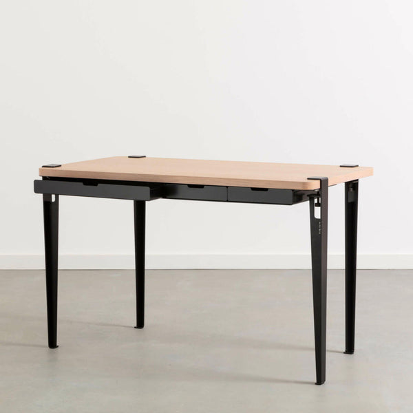Tiptoe Monochrome desk, oak/graphite black - HOMELESS.hk