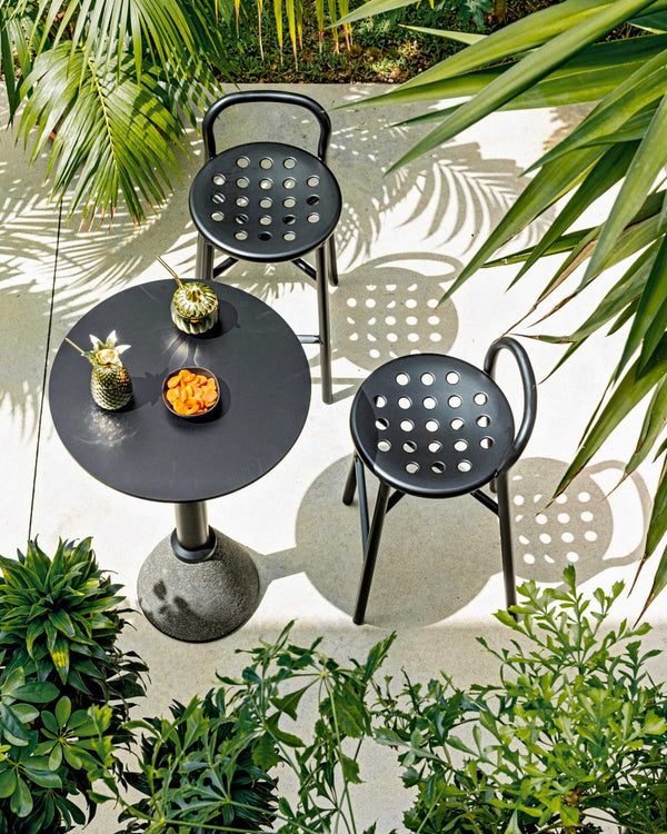 Magis Table One Bistro Alto, natural/black/black - HOMELESS.hk