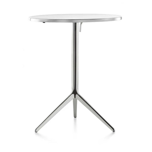 Magis Central folding table round, polished aluminium - HOMELESS.hk