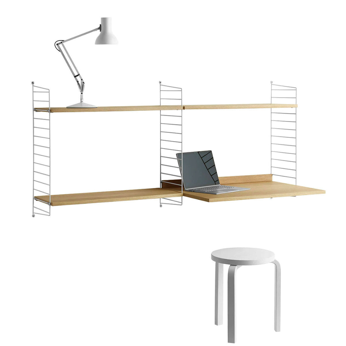 String Shelving System Colleague Desk - HOMELESS.hk